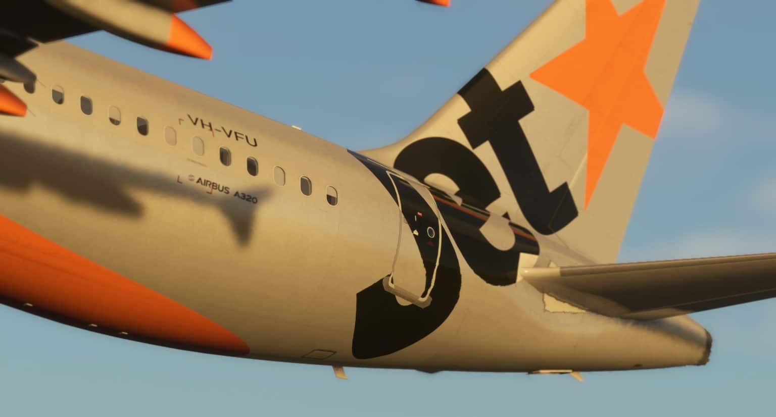 Jetstar Standard - VH-VFU A320 A320 (Fenix Paintkit) | Impulse Simulations
