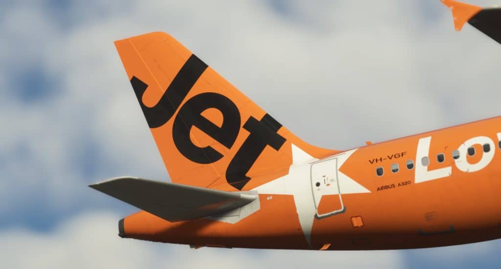 Jetstar 'Jaffa Jet' VH-VGF A320 (Fenix Paintkit) | Impulse Simulations